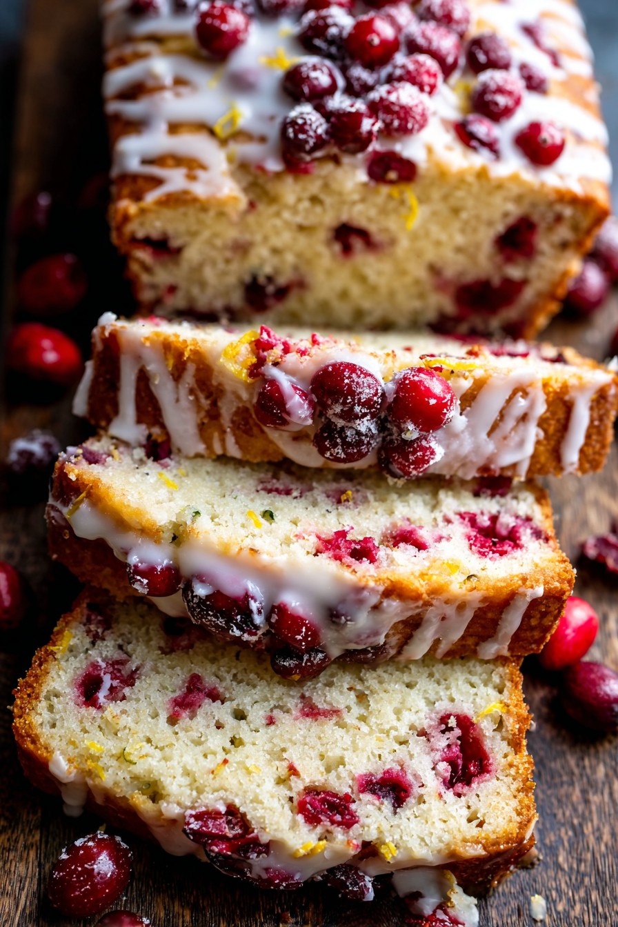 Cranberry Lemon Loaf - Bright Citrus & Tart Berry Perfection - Gela Recipes