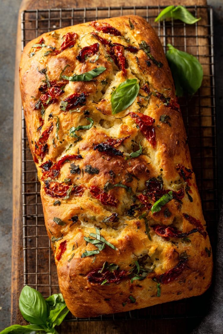 Tomato Basil Bread: Grandma's Kitchen Memories in Every Slice - Gela ...